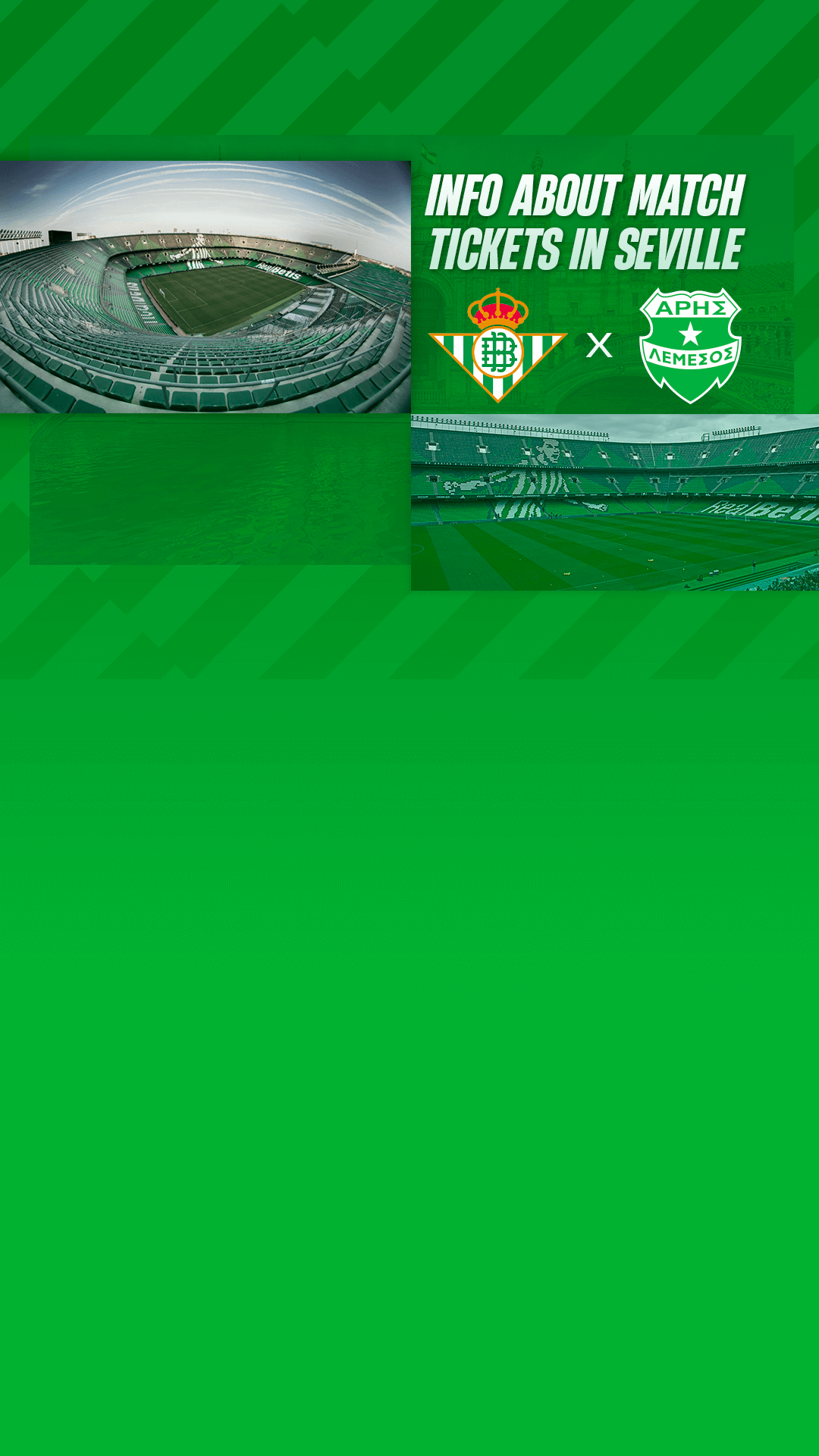 Important notice for the match tickets in Seville | Aris Limassol